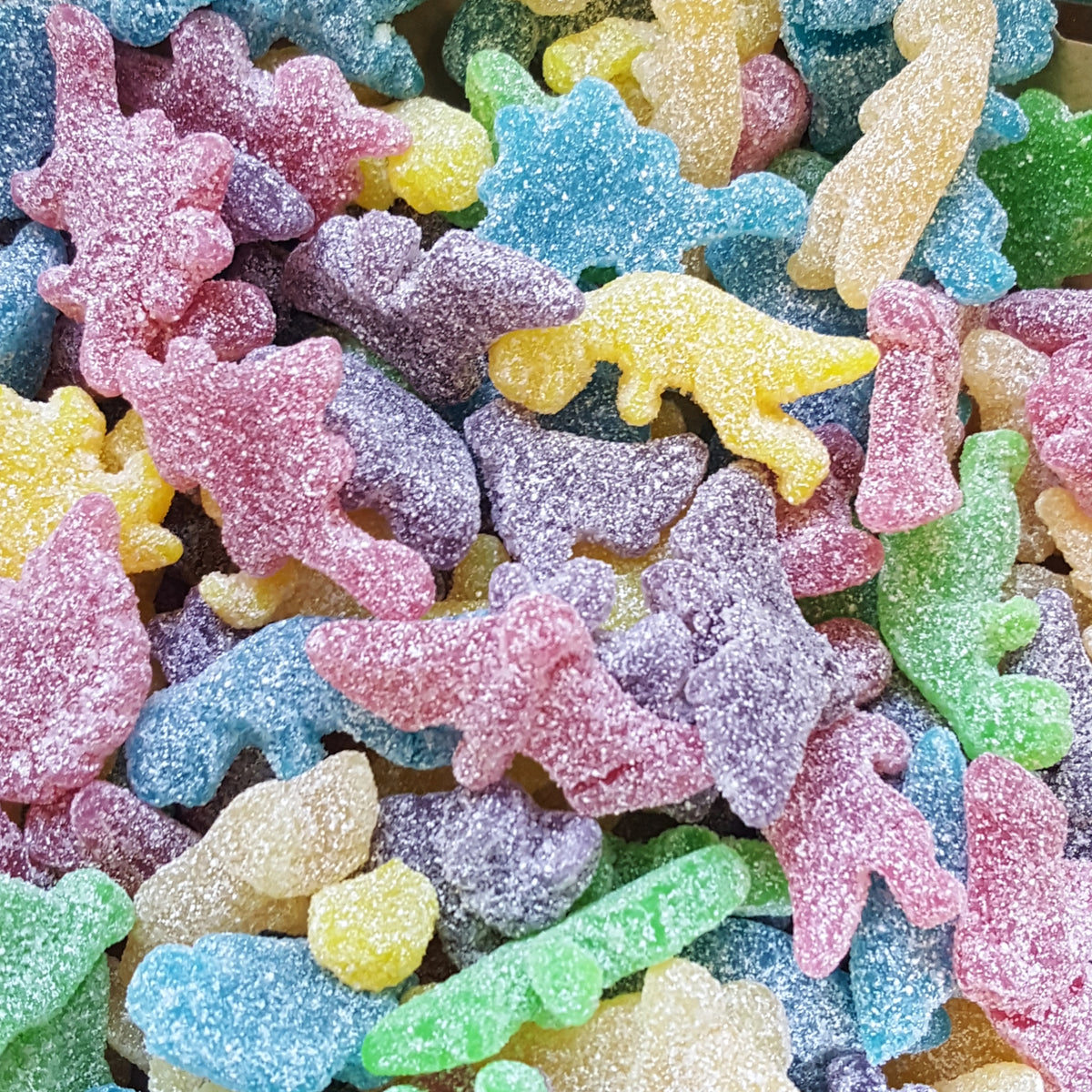 Vegan Fizzy Dinosaurs Sweets – Almond&Co